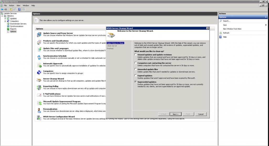 Free up disk space in SBS2008 / SBS2011 - DavidAtkin.com
